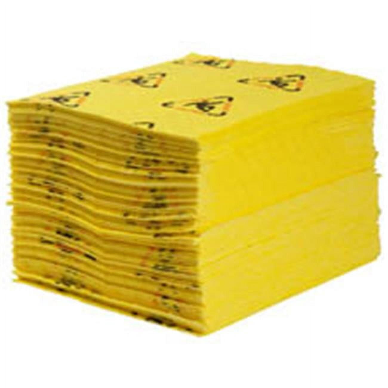 Brady Absorbent Pad,Chem/Hazmat,Yellow,PK100 CH100 - Walmart.com