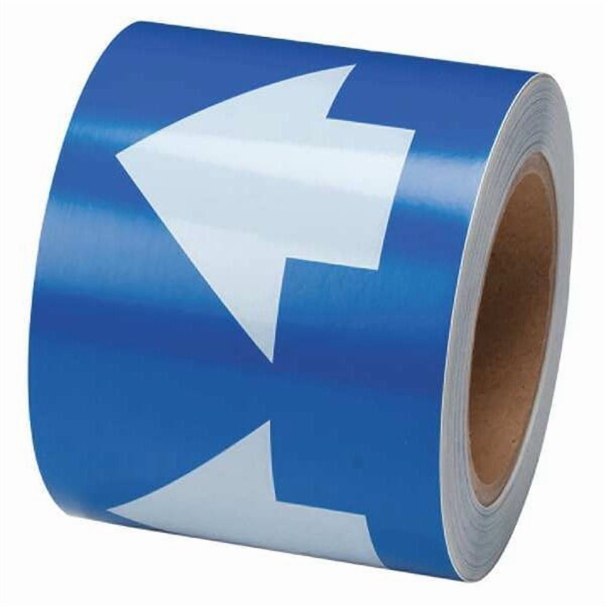 Brady Arrow Tape, Vinyl, 4 in W x 90 ft. L, Adhesive Mounting, White ...
