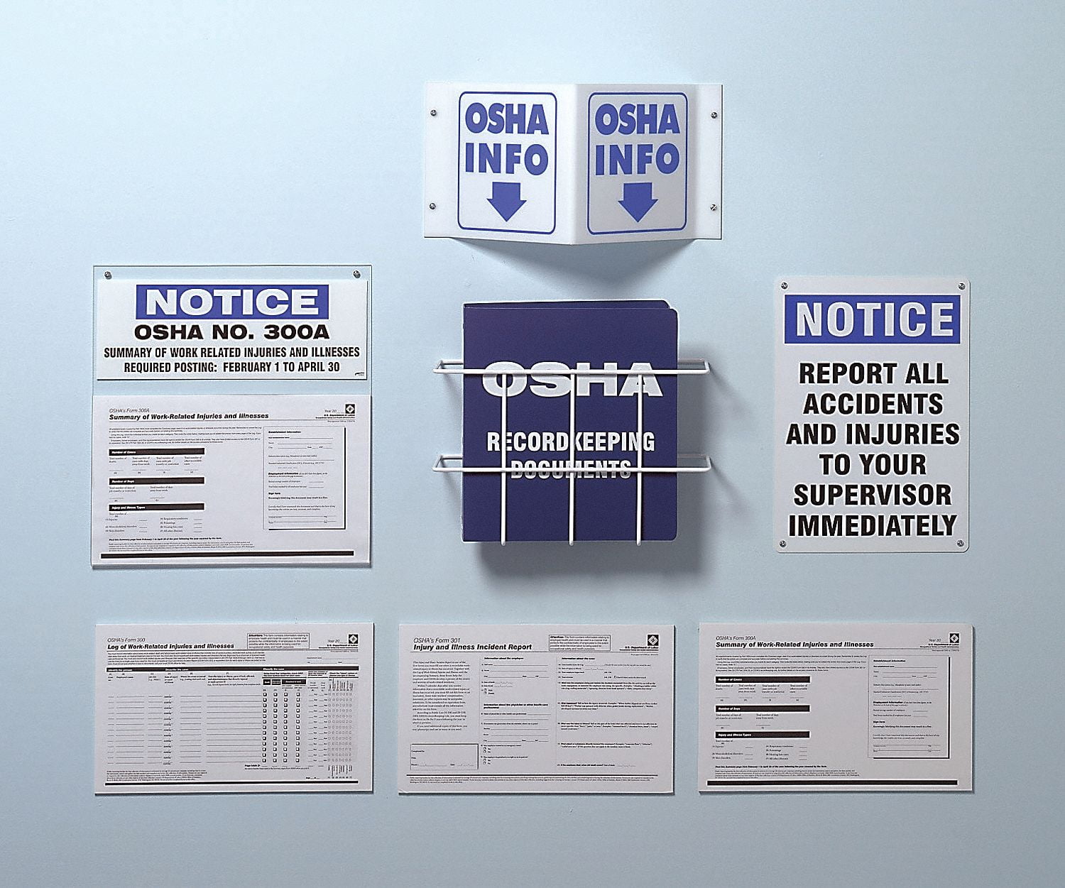 Brady Binder,OSHA Record Keeping Documents OR323E - Walmart.com