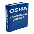 Brady Binder, OSHA Record Keeping Documents, 10 1/2 in W, 11 5/8 in H ...