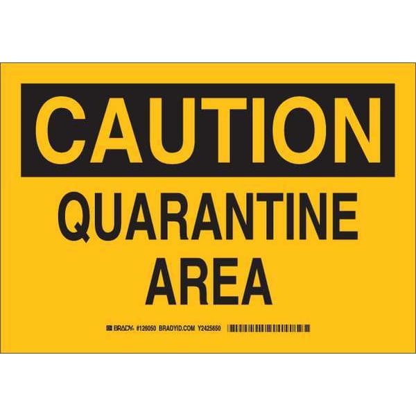 Brady Caution Sign,7X10",Black/Yellow 126049 - Walmart Business Supplies