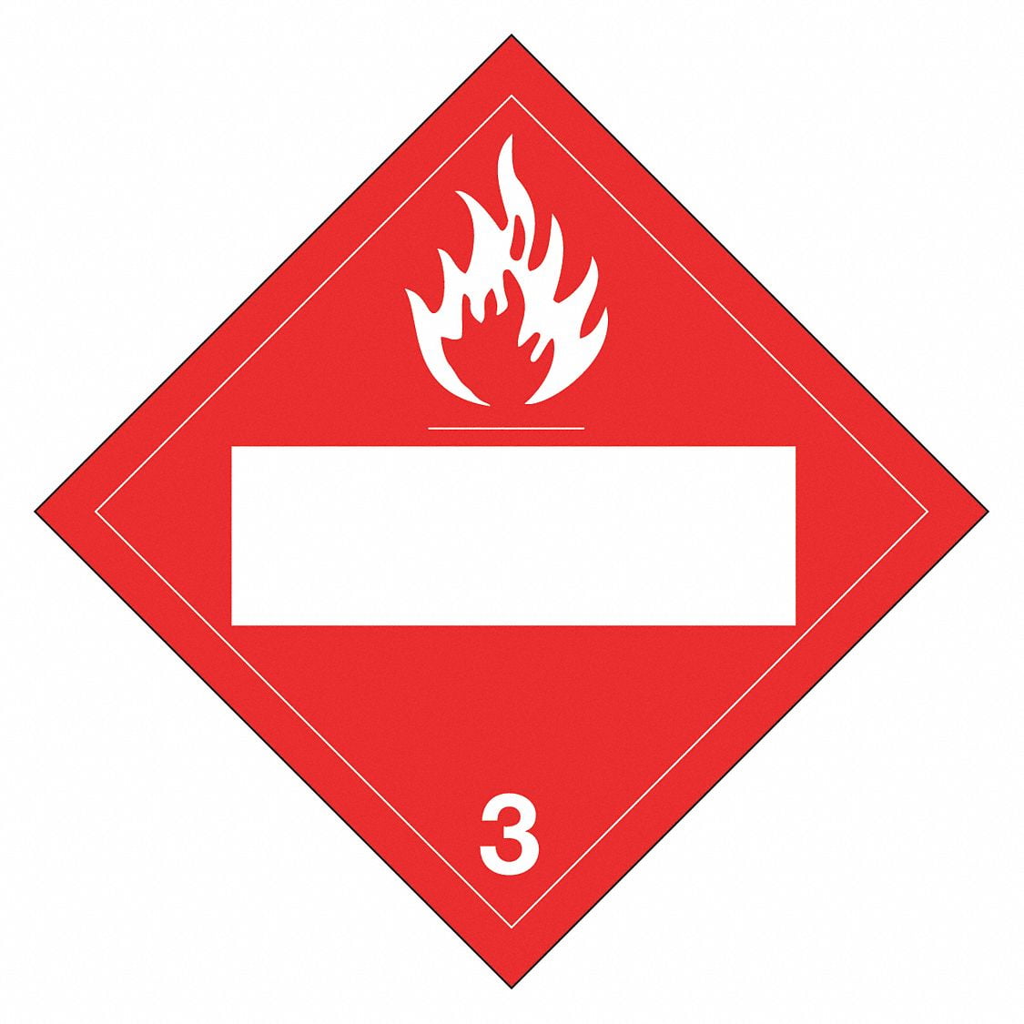 Brady DOT Container Placard,10-3/4" Label W 60378 - Walmart.com