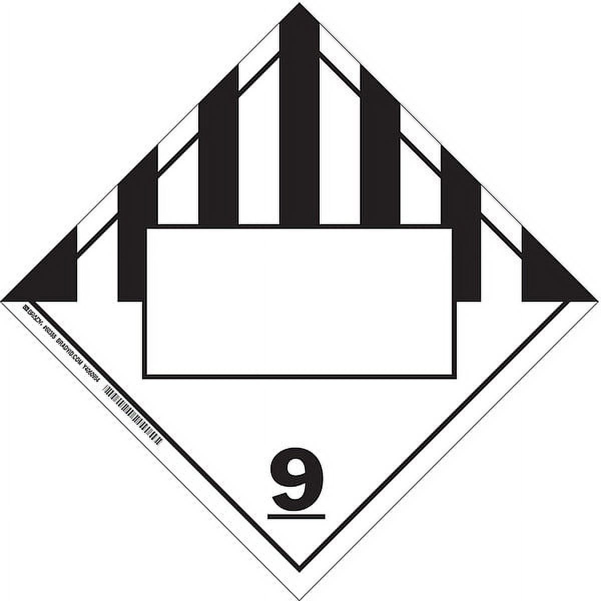 Brady DOT Container Placard,10-3/4" Label W 60404 - Walmart Business ...