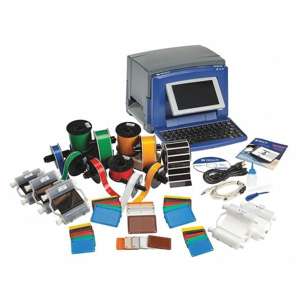 Brady Desktop Label Printer Kit,BBP31,4in Tape S3100W-PIPE-KIT ...