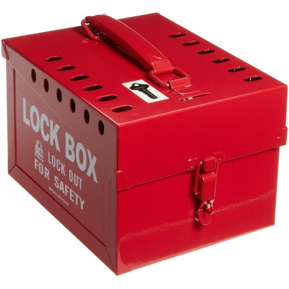 Brady Extra-Large Group Lock Box, Steel - 51171 , Red CA3 - Walmart.com