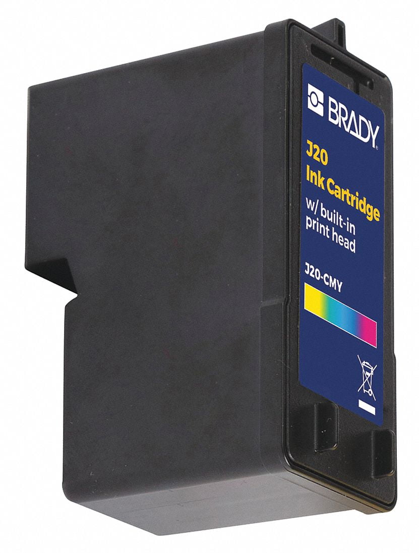 Brady Ink Cartridge Replacement,For J2000 J20-CMY - Walmart.com