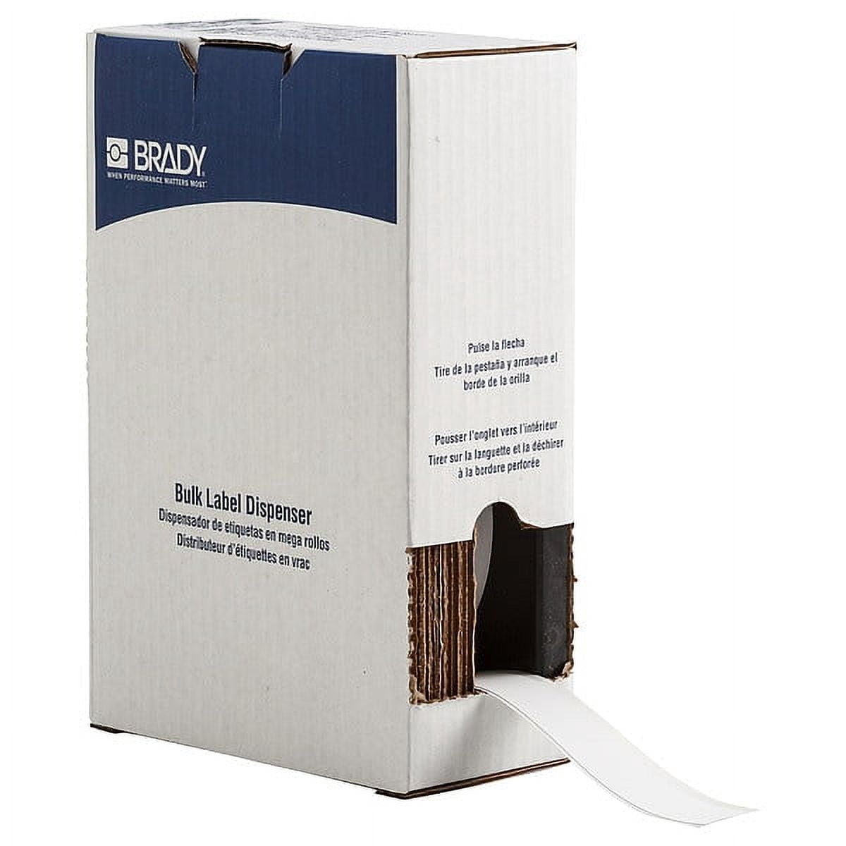 Brady Label,1 in W,Outdoor,White BM7C-1000-584-WT - Walmart.com
