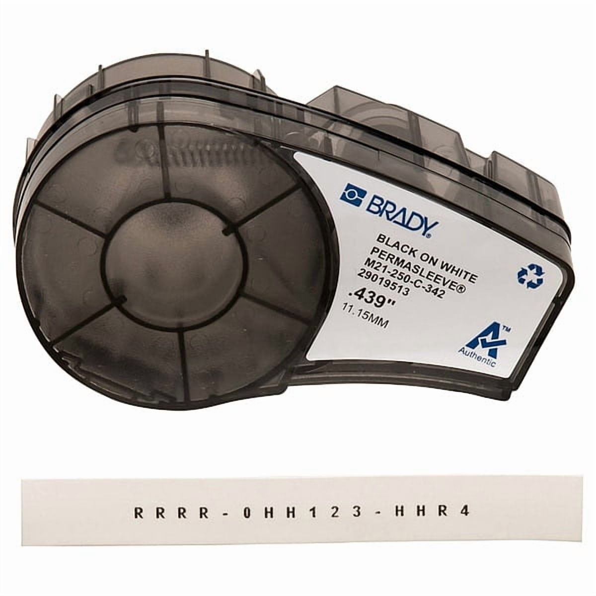 Brady Label Tape Cartridge, Black/White, Labels/Roll: Continuous M21-250-C-342 - Walmart.com