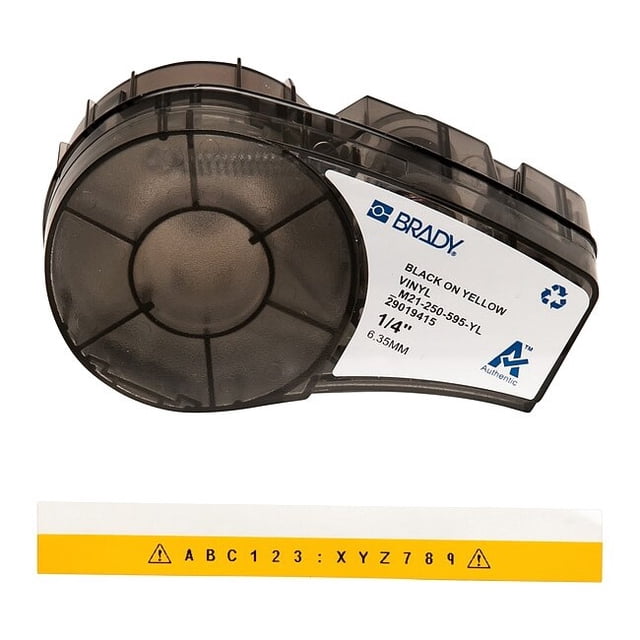 Yellow All Weather Vinyl Labels for Brady M210 and M211, 0.25in ...