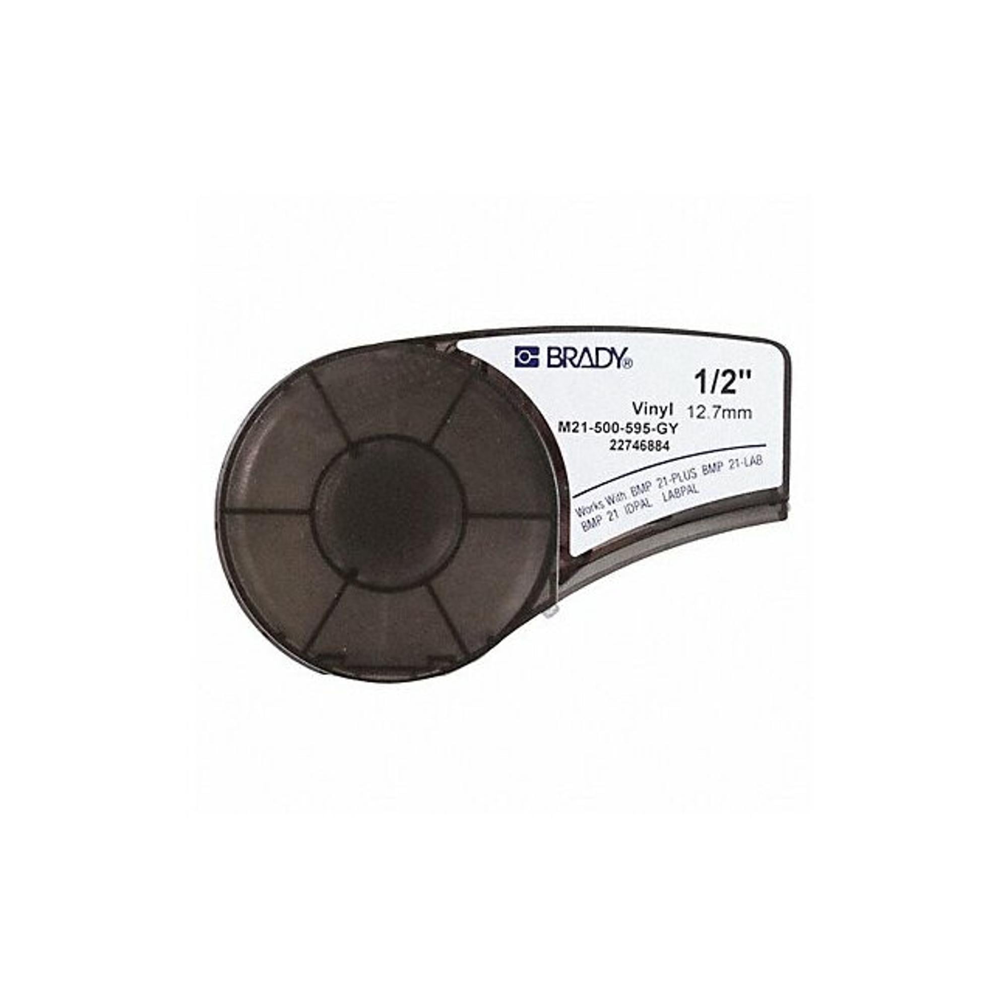 Brady Label Tape Cartridge,Permanent Printer M21-500-595-GY - Walmart.com