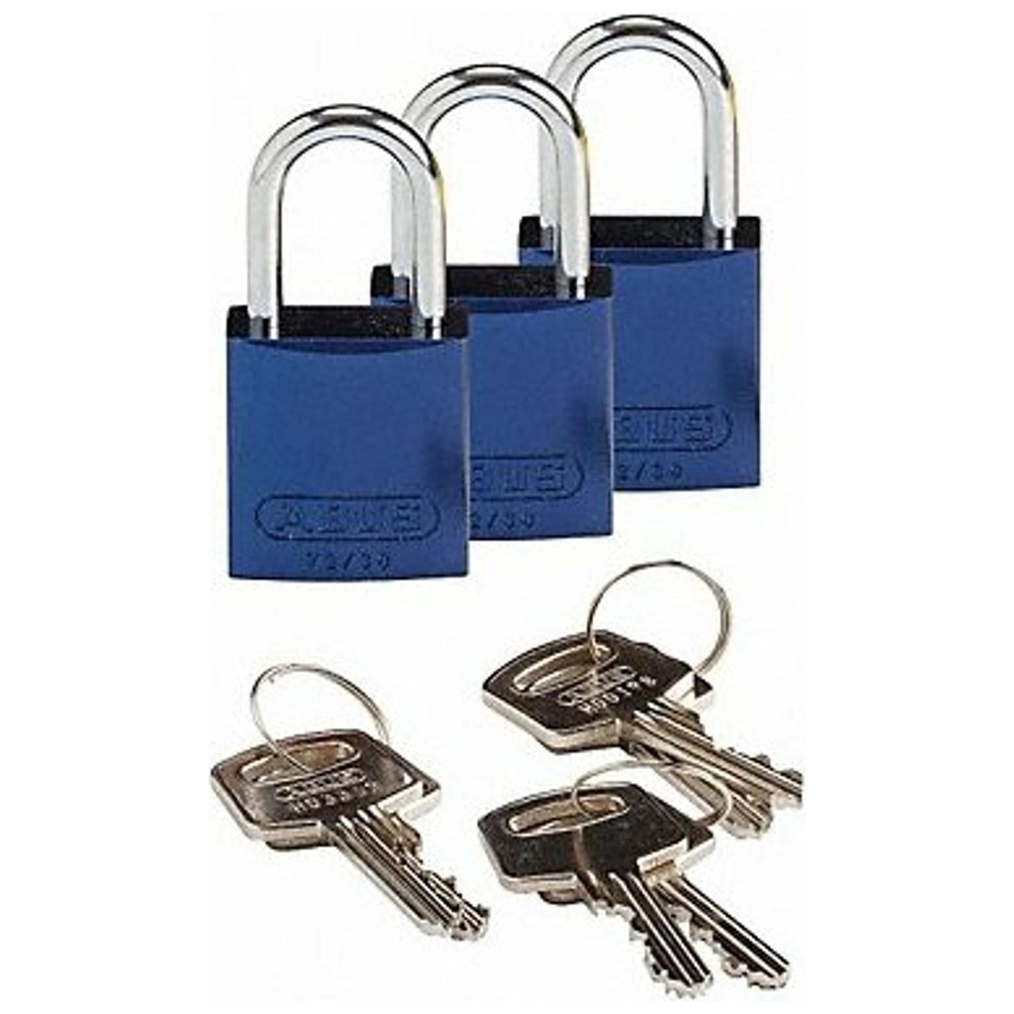 Brady Lockout Padlock,KA,Blue,1-7/16"H,PK3 133280 - Walmart.com