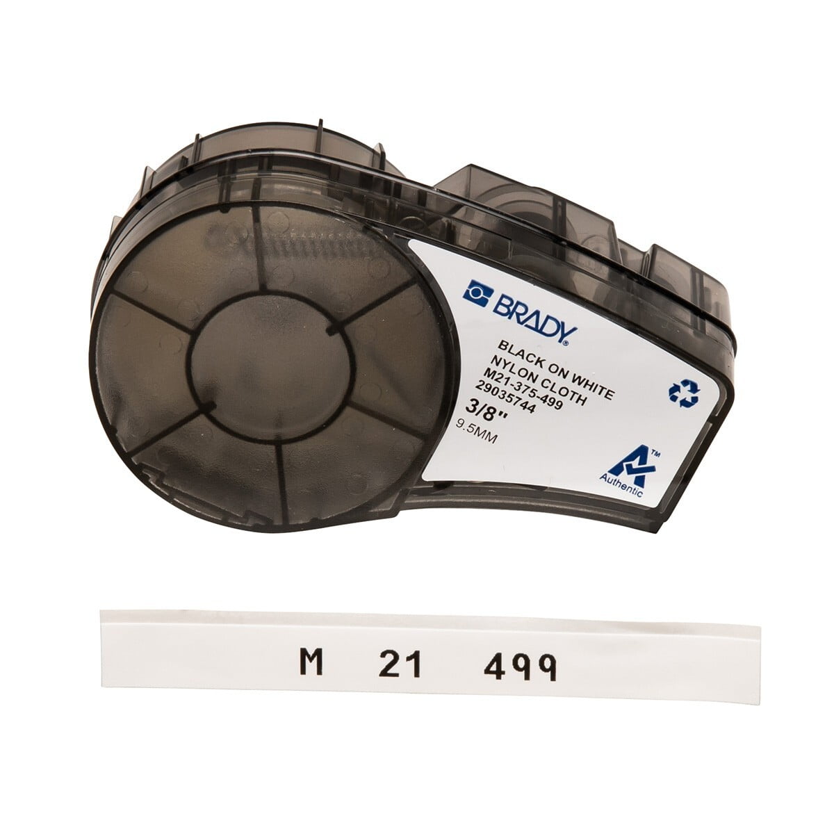 Brady M21-375-499 Multi-Purpose Nylon Labels w/Ribbon for M21 Printers ...