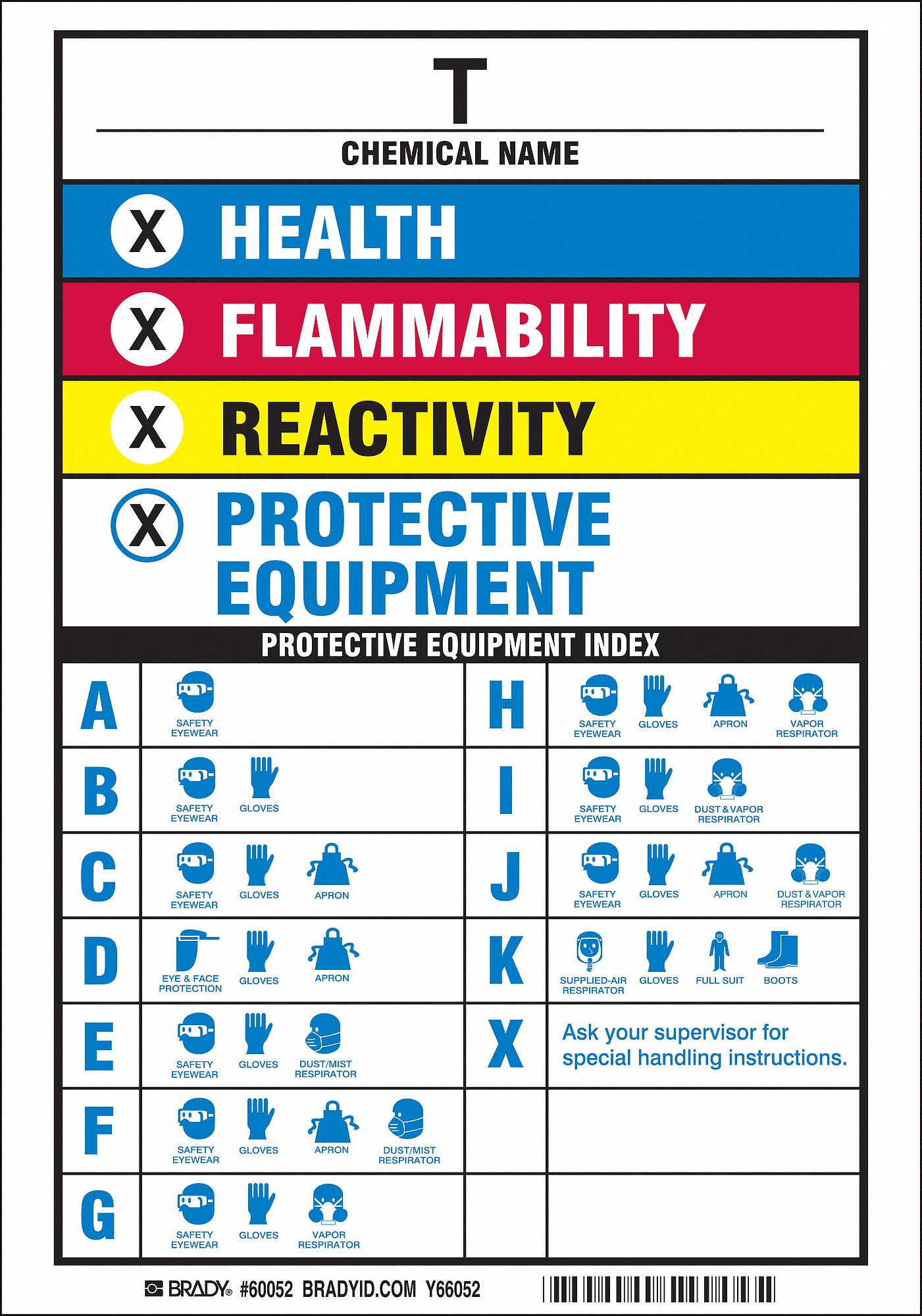 Brady NFPA Sign,10in. H x 7in. W,Polyester 60052 - Walmart.com