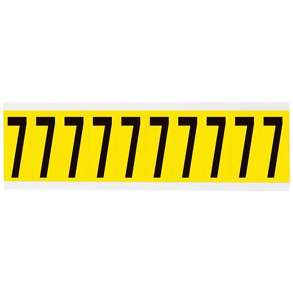 Brady Number Label,1-15/16in.H Character,Vinyl 3440-7 - Walmart.com