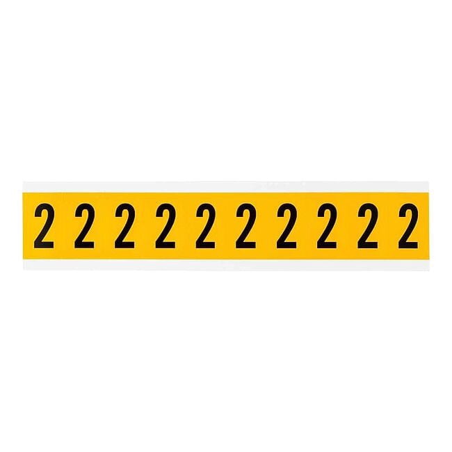 Brady Number Label, 2, 1-1/2in.Hx7/8in.W, Vinyl 1530-2 - Walmart.com