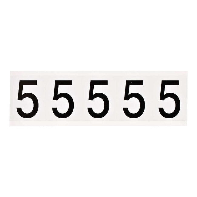 Brady Number Label,1-15in.H Character,Vinyl, PK5 9714-5 - Walmart.com