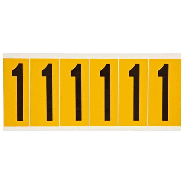 Brady Number Label,Character1,6 Label Markers 1550-1 - Walmart.com