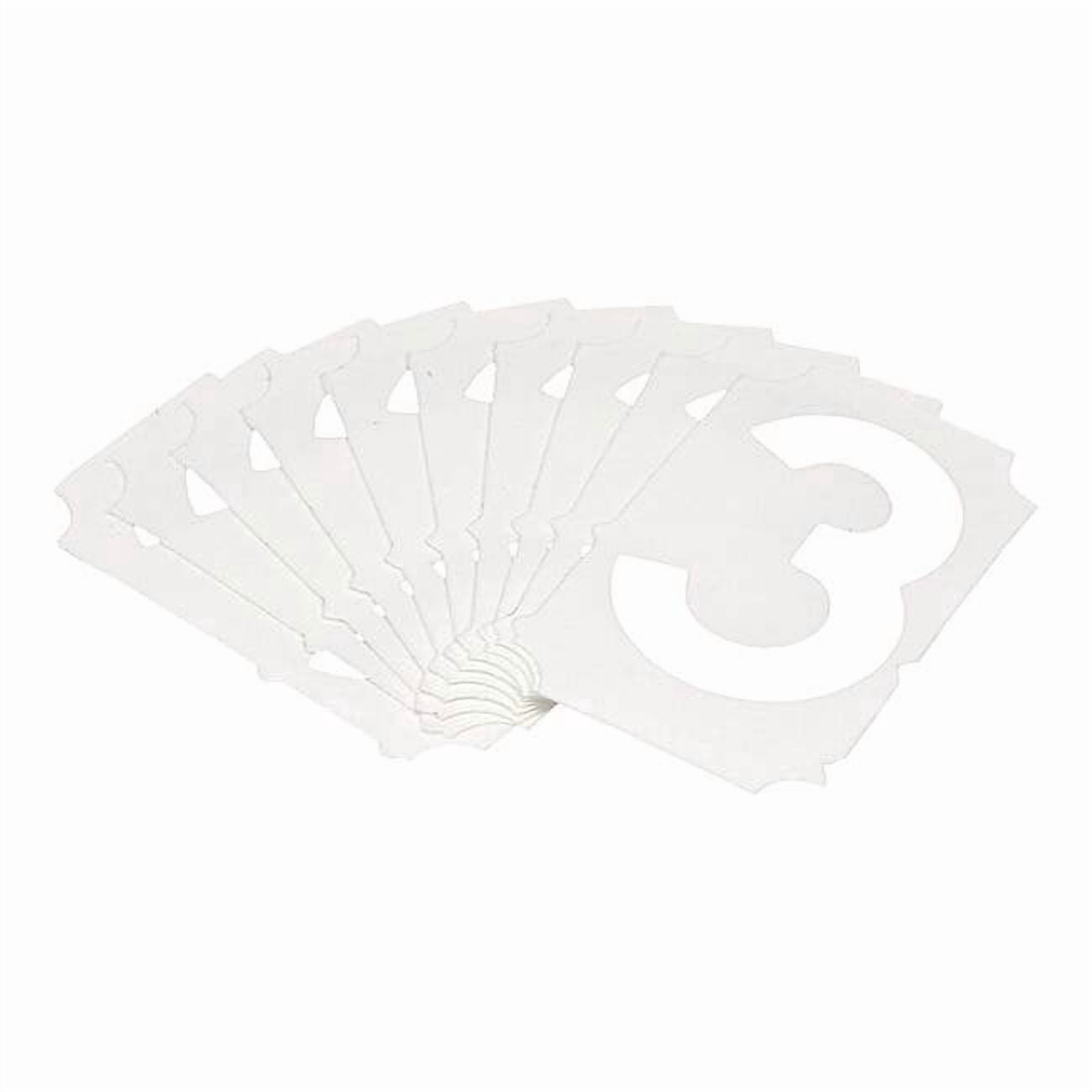Brady NumberLabel,Polyester,2inH,1-5/8inW,PK10 5080P-3 - Walmart.com