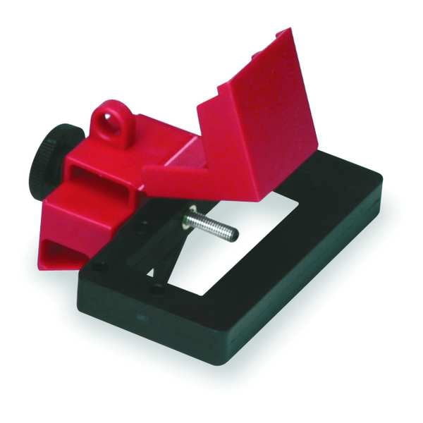 Brady Oversized Clamp-On Circuit Breaker Lockout, 480/600V AC, Red ...