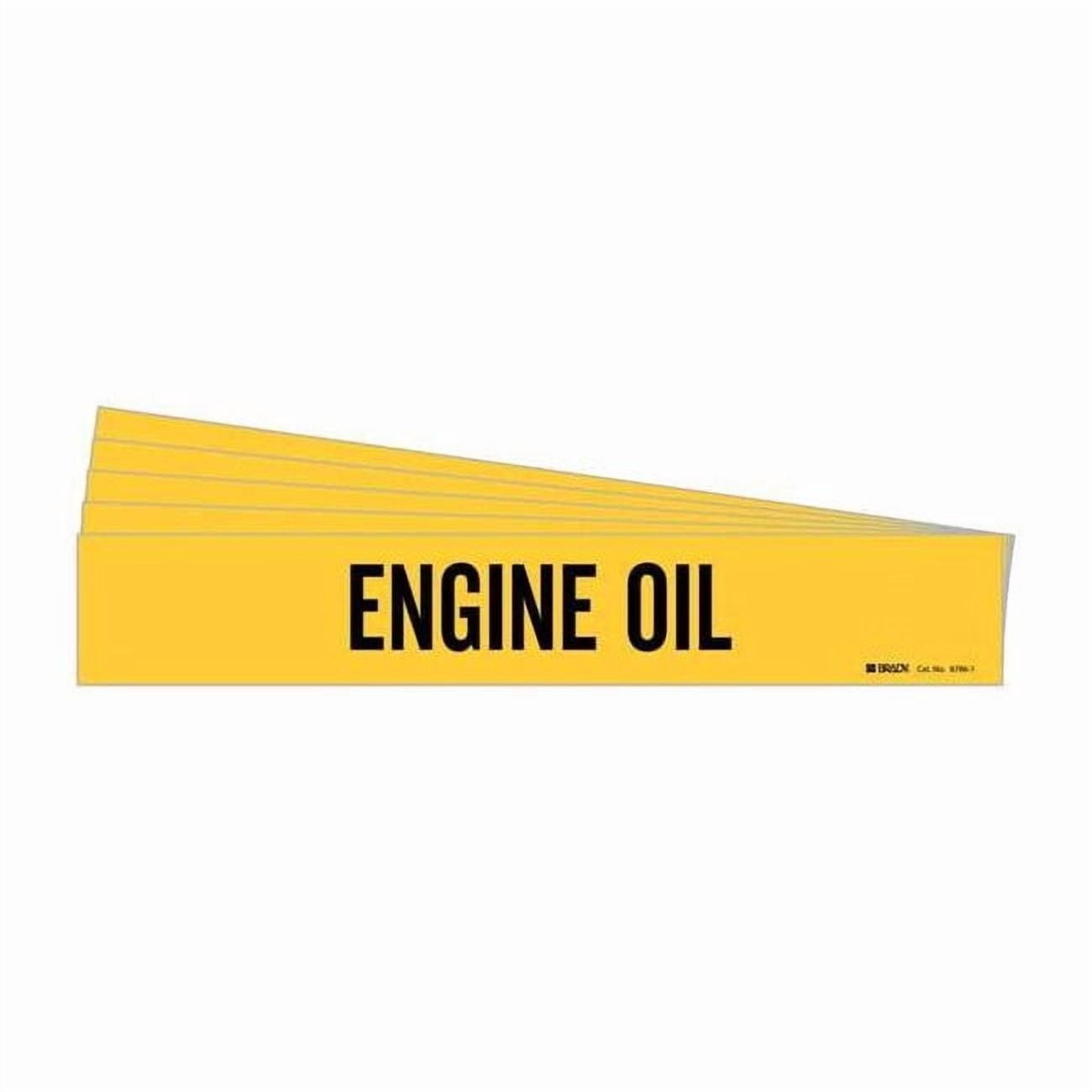 Brady Pipe Marker,Black,Engine Oil,PK5, 8786-1-PK 8786-1-PK - Walmart.com