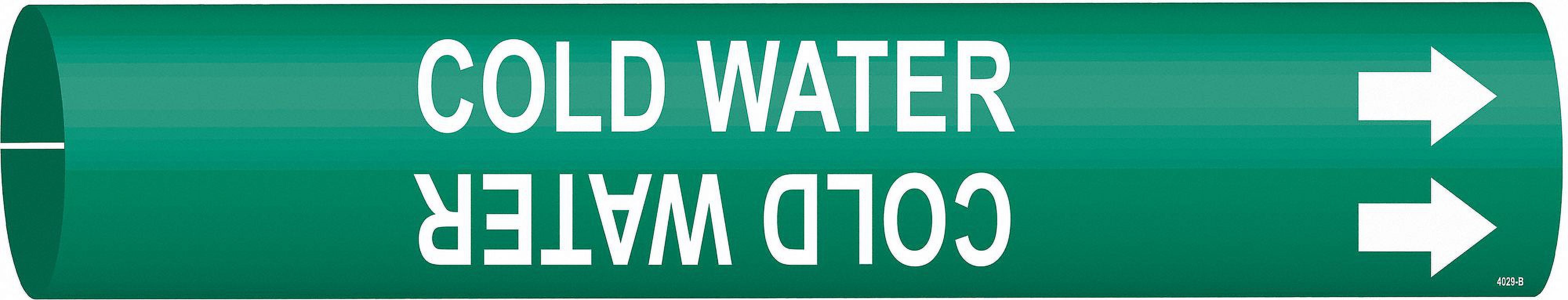 Cold Water Pipe Labels