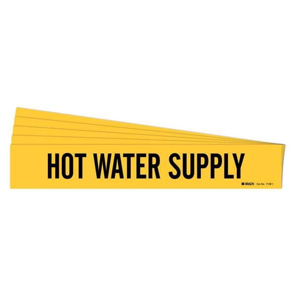 Brady Hot Water Supply Pipe Marker Labels for Commercial Use - Walmart ...