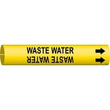Brady Pipe Markr, Waste Water, Y, 1-1/2to2-3/8 In Plastic 4152-B ...