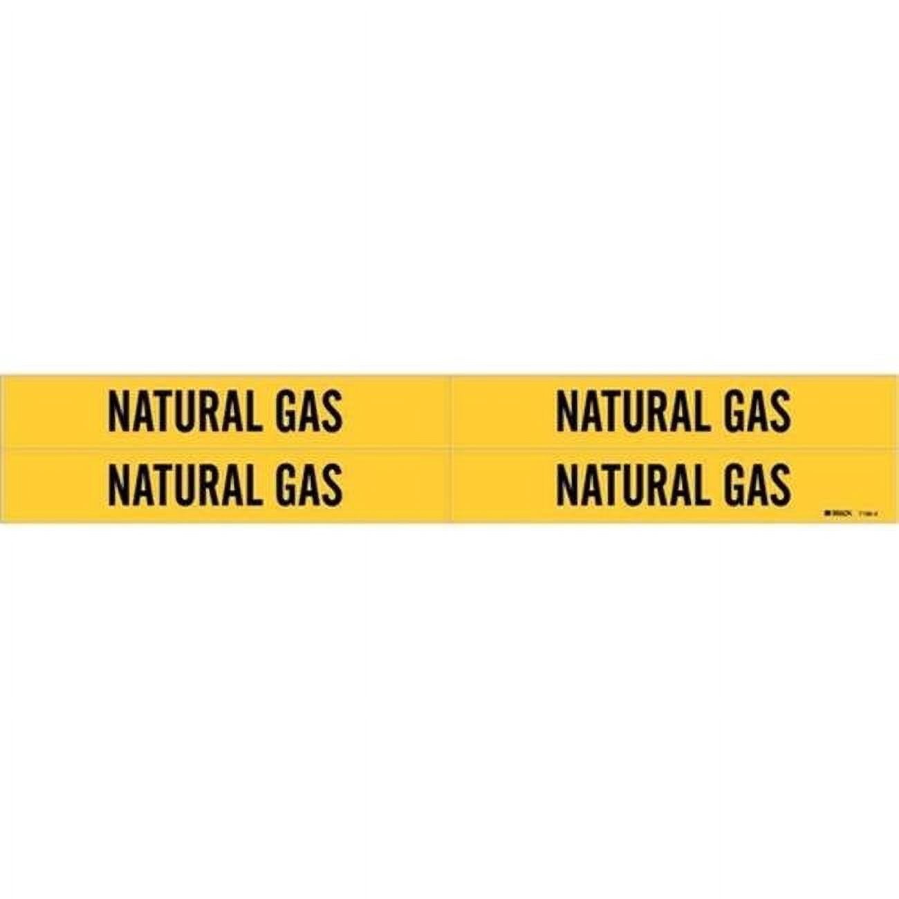 Brady Pipe Mrkr,Natral Gas,1 1/8in H,7in W 7196-4 - Walmart.com