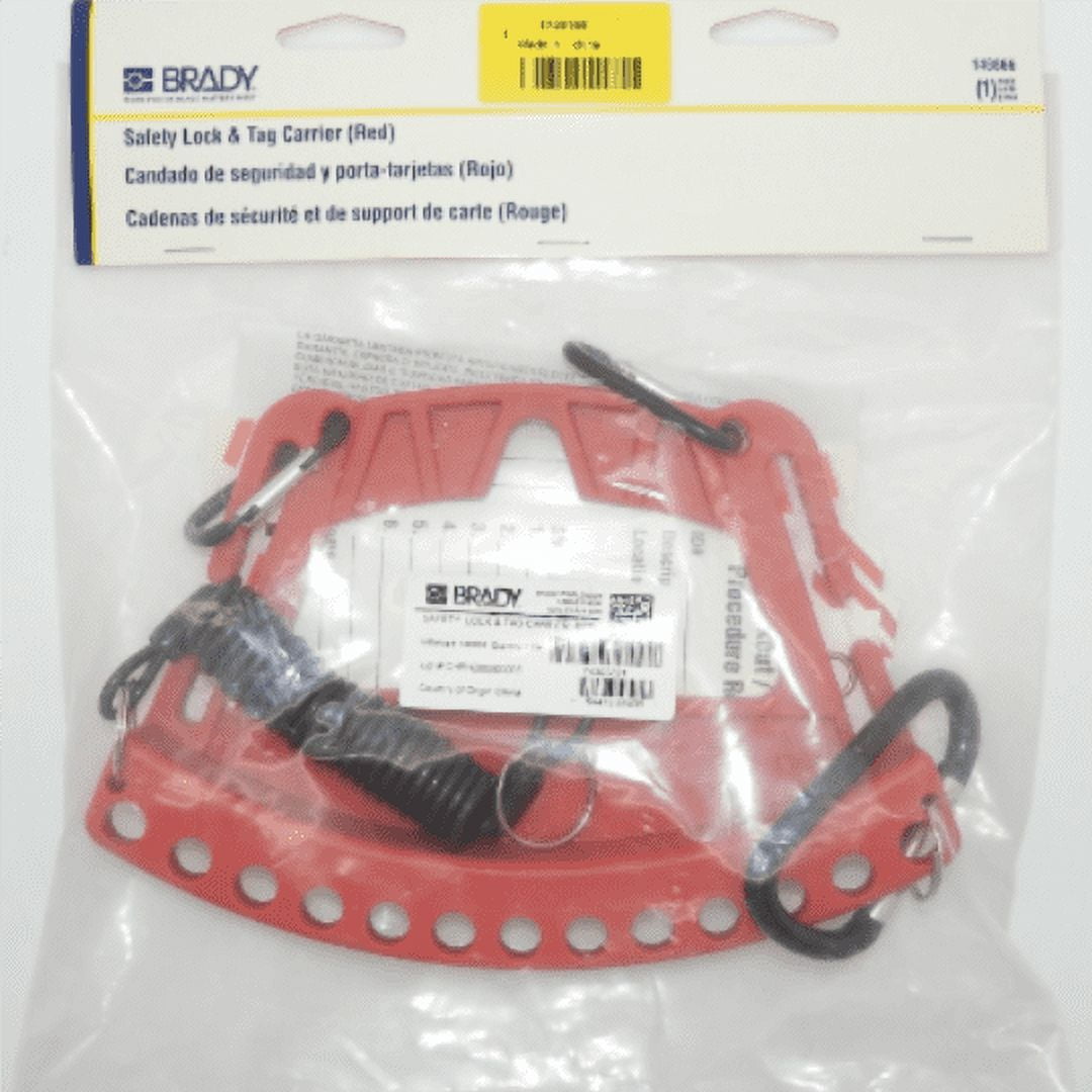 Brady Red Safety Lock & Tag Carrier 148866 - Walmart.com
