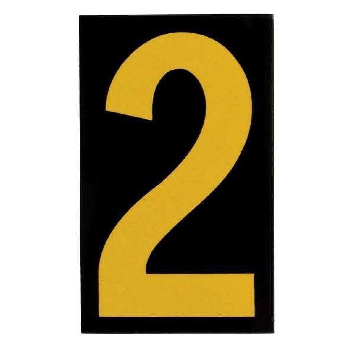 Brady Reflective Numbers And Letters,2,PK25 5890-2 - Walmart.com