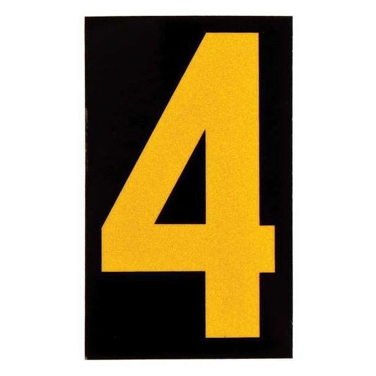 Brady Reflective Numbers And Letters,4,PK25 5905-4 - Walmart Business ...