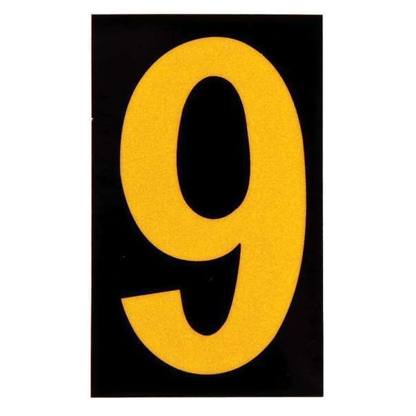 Brady Reflective Numbers And Letters,9,PK25 5890-9 - Walmart Business ...