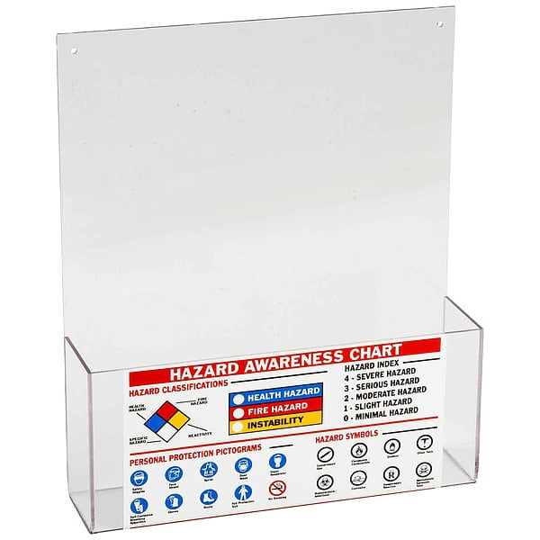 Brady Right-To-Know Center Acrylic Includes Hazard Awareness Chart ...