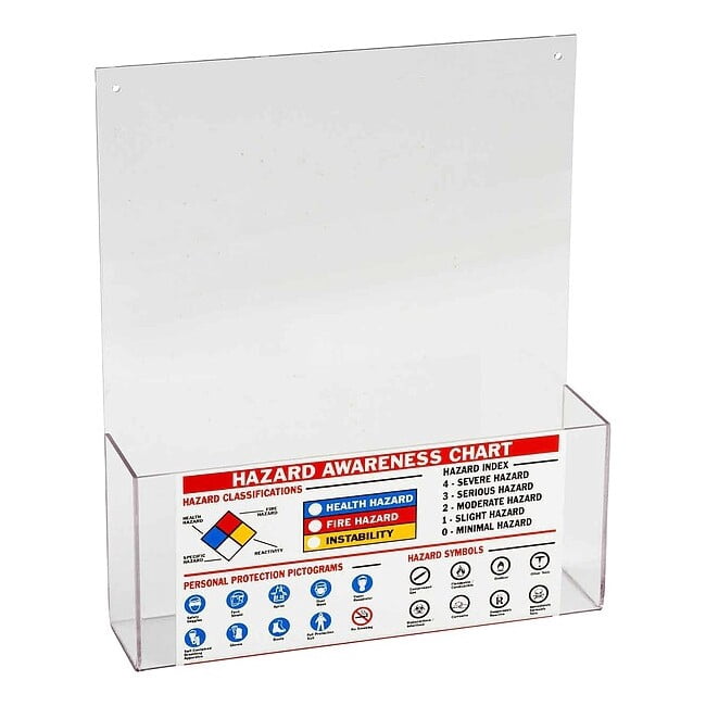 Brady Right-To-Know Center Acrylic Includes Hazard Awareness Chart ...