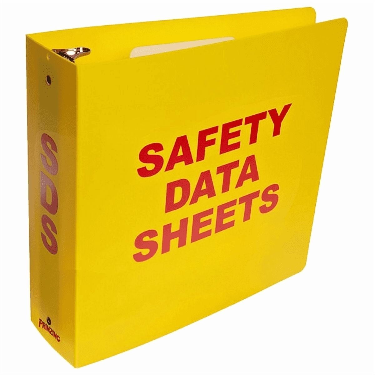 Brady SDS Binder Material Safety Data Sheets Yellow 3in Ring Polyethylene MSDS Book with Chain ...