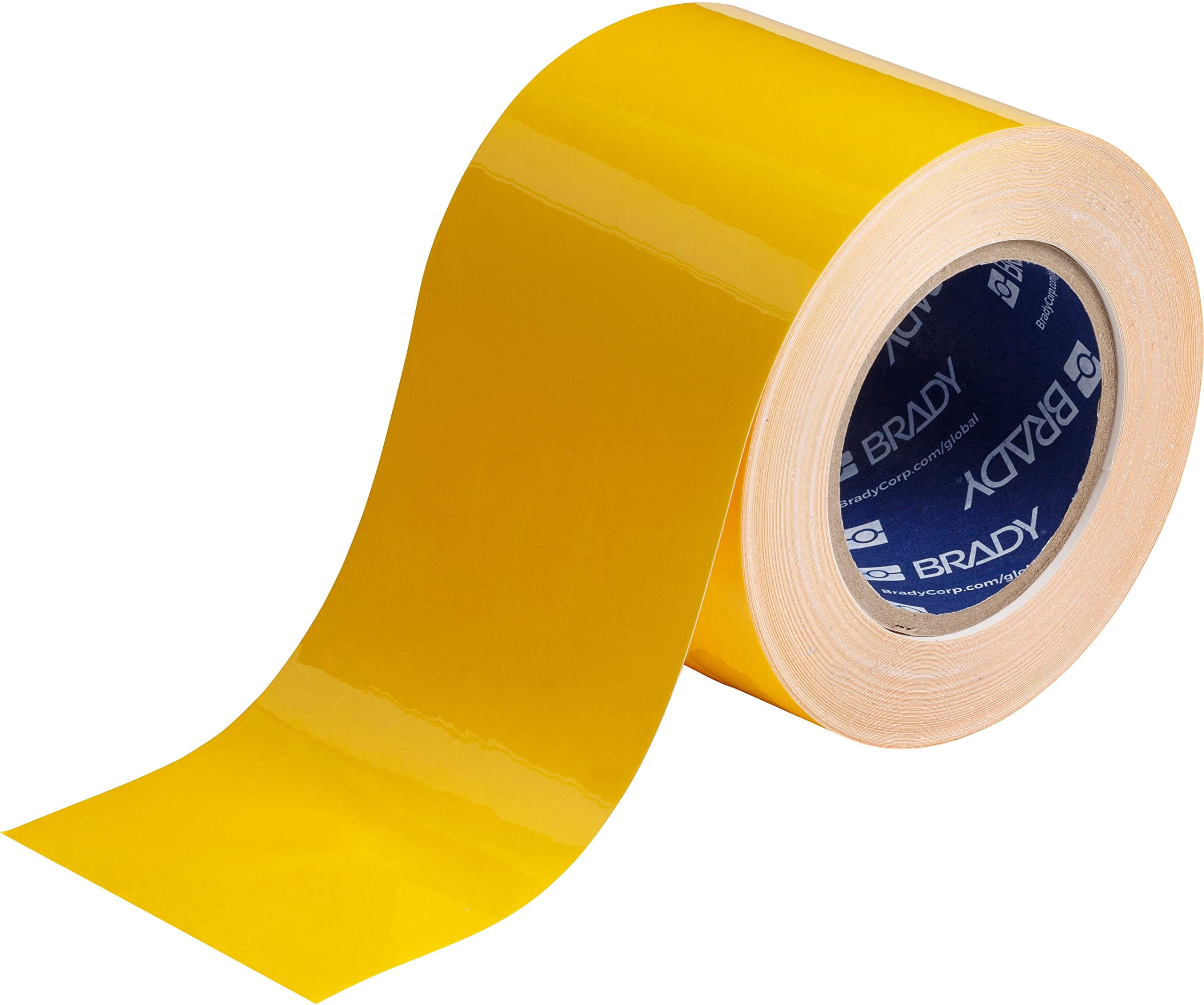 Brady ToughStripe Floor Marking Tape - Yellow, Non-Abrasive Floor Tape ...