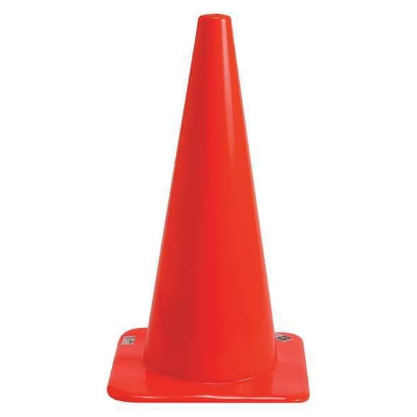 Brady Traffic Cone, Vinyl, Non-Reflective, 28 Height, 5 lb, Orange ...