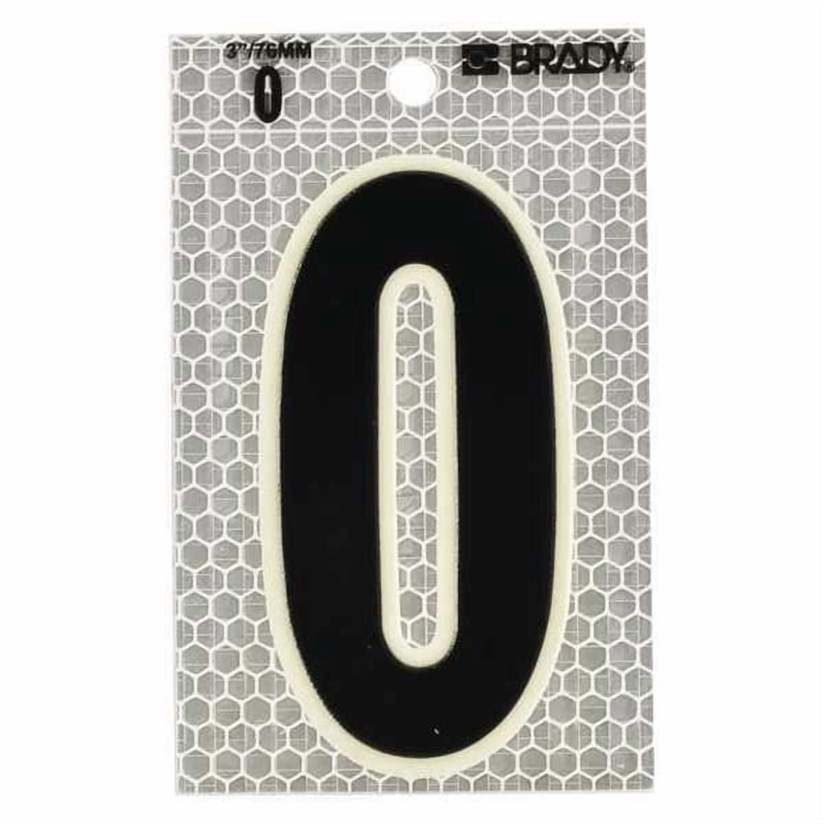Brady NumberLabel,3-1/2inH,2-1/2inW,PK10 3010-0 - Walmart Business Supplies