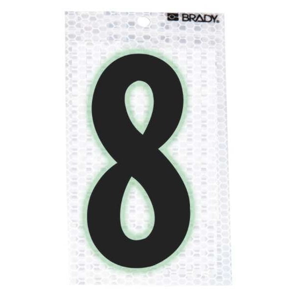 Brady Ultra Reflective Numbers,8,PK10 3000-8 - Walmart.com
