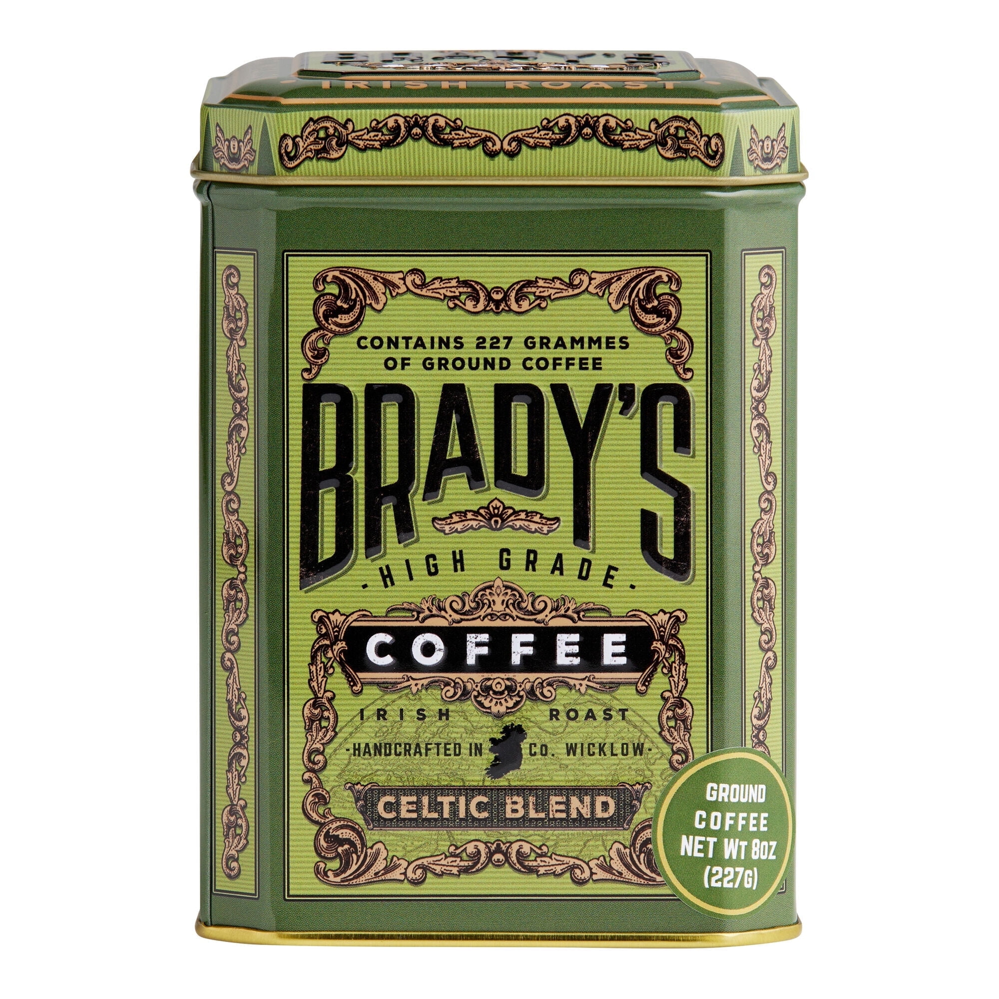 Brady's Celtic Blend Ground Coffee Tin 8 oz. - Walmart.com