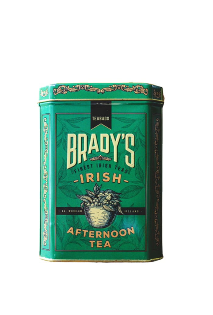 Brady’s Finest Irish Teas Irish Afternoon Tea in a Tin -- 40 Tea bags ...