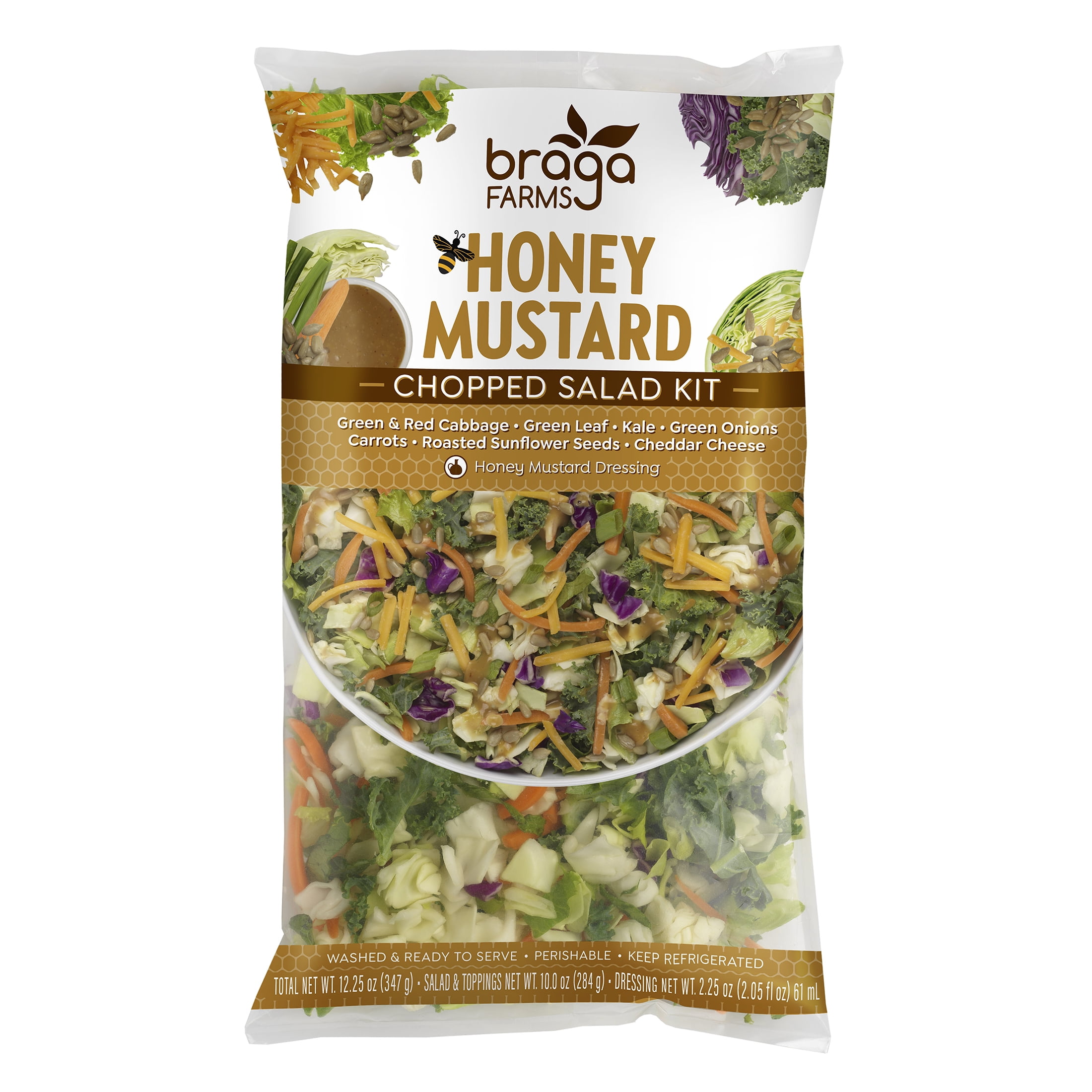 Braga Farms Honey Mustard Fresh Chopped Salad Kit - Walmart.com