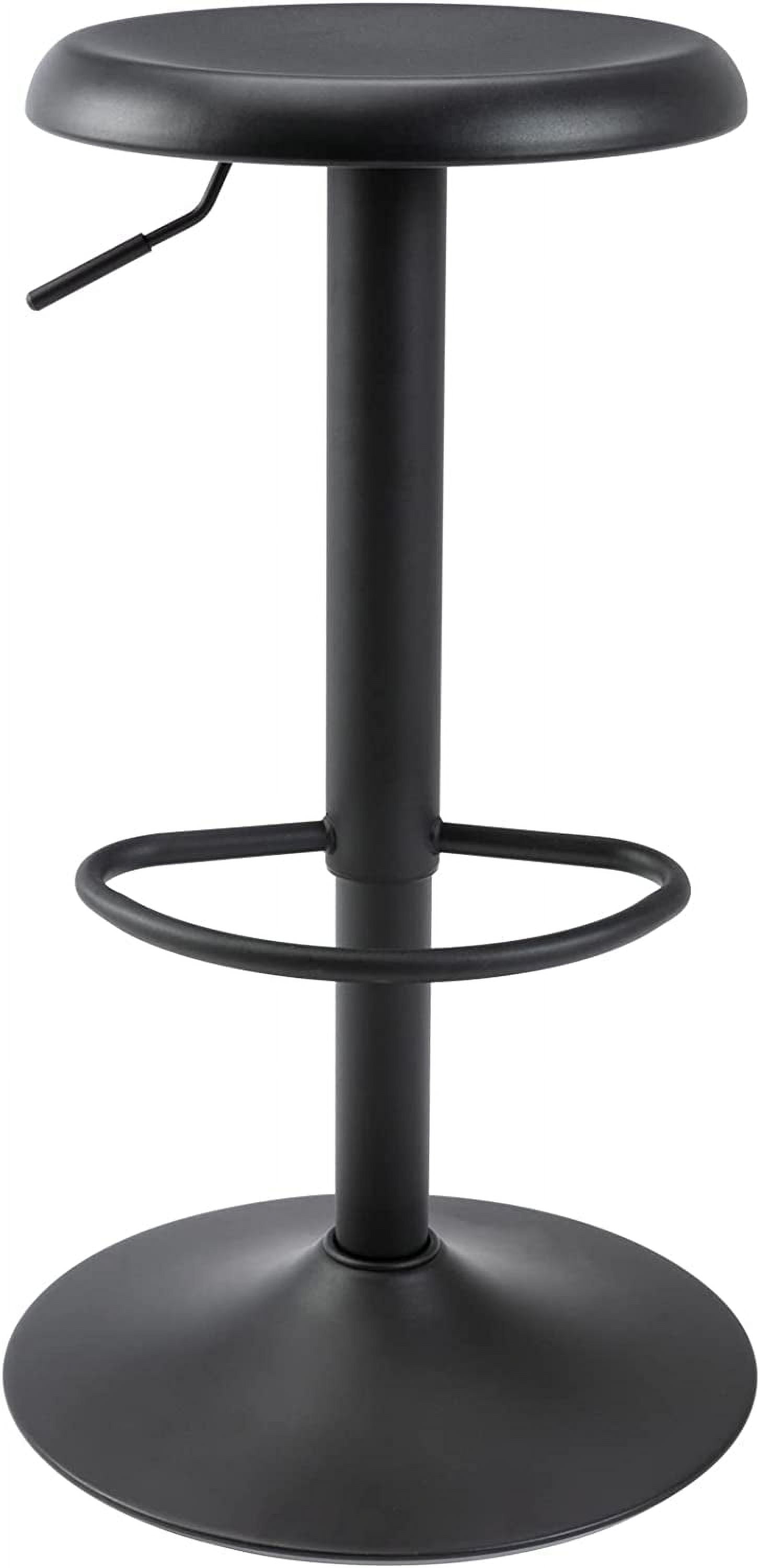 Brage Living Adjustable Bar Stool, Swivel Round Metal Airlift Barstool ...