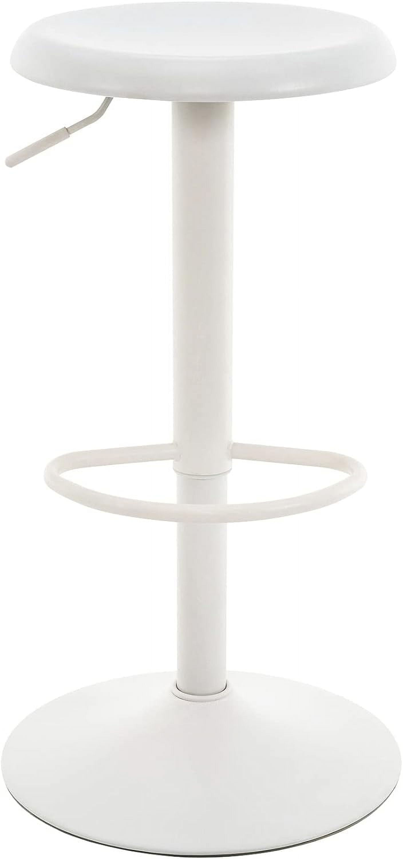 Brage Living Adjustable Bar Stool, Swivel Round Metal Airlift Barstool ...