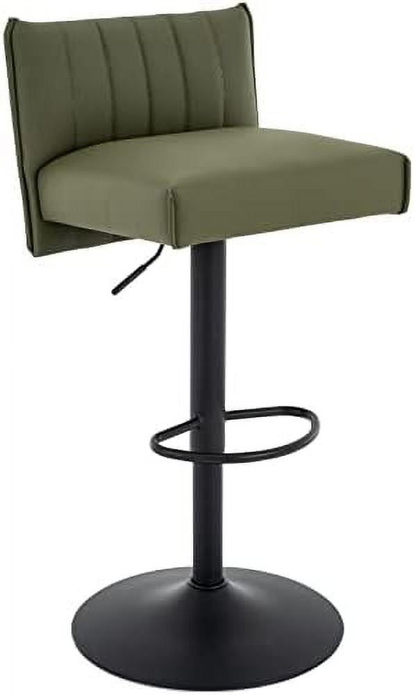 Brage Living Bar Stool, Couch Spring Seat, Adjustable Swivel PU Leather ...