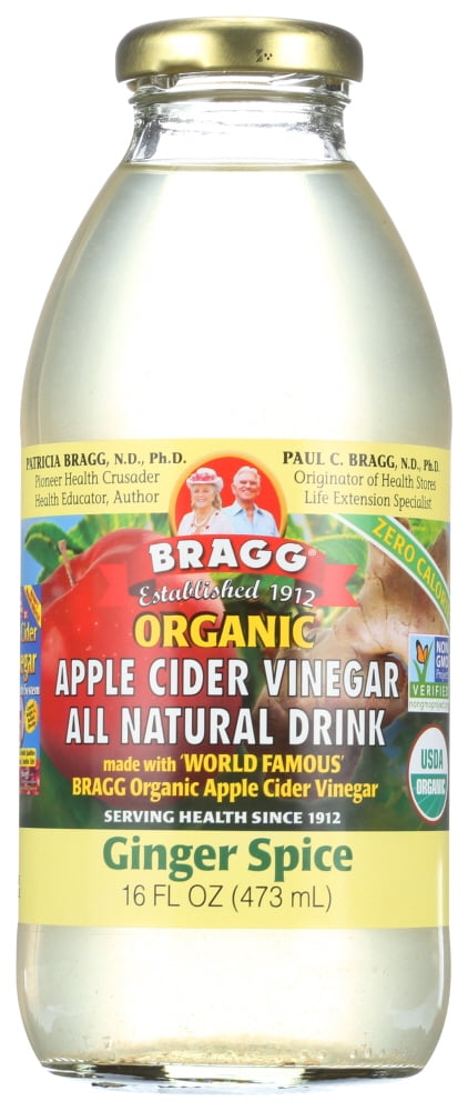 Bragg Organic Apple Cider Vinegar Refresher, Ginger Lemon Honey, 16 fl ...