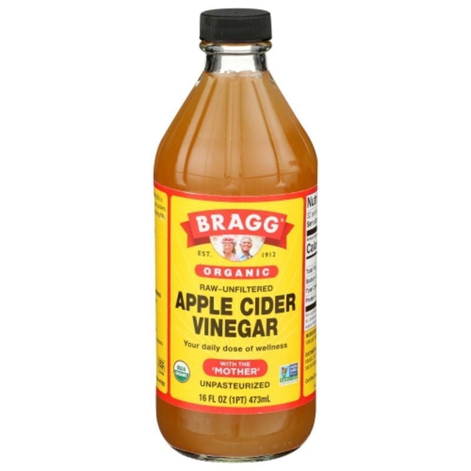 Bragg, Organic Apple Cider Vinegar with The 'Mother', 16 fl oz Pack of 3 - Walmart.com