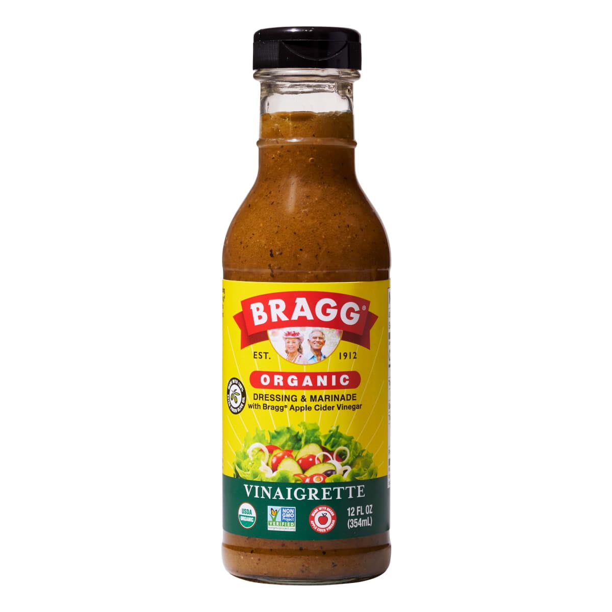 Bragg Organic Vinaigrette Salad Dressing and Marinade with Apple Cider ...