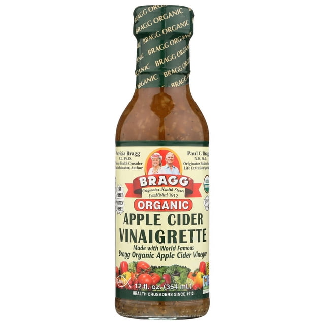 Bragg Organic Apple Cider Vinaigrette, 12 Fl Oz for Breakroom - Walmart ...