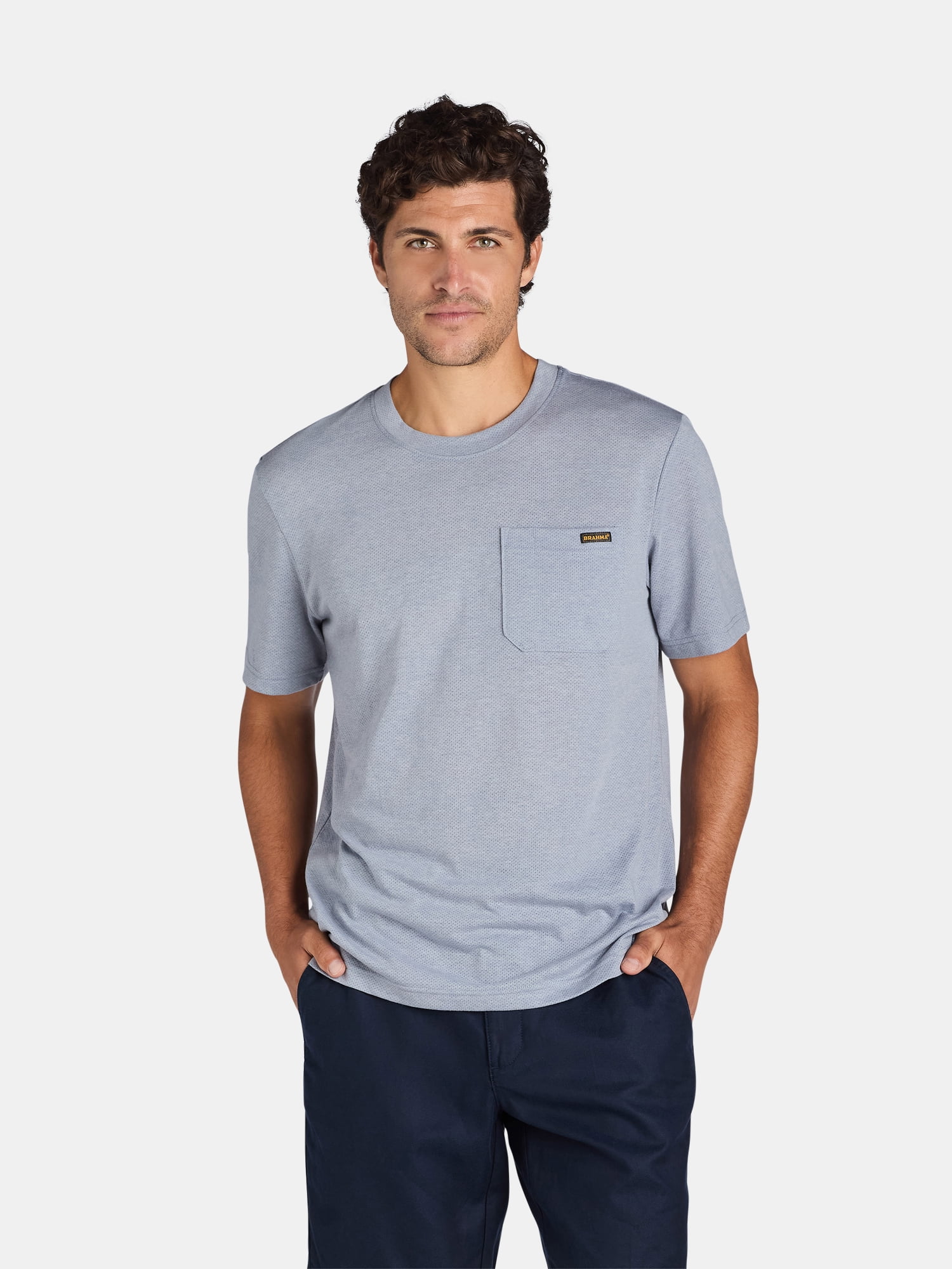 Brahma Men's Mesh Performance Work Tee, Short Sleeves, Moisture-Wicking ...